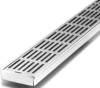 Rectangular Aluminum Floor Drain Cover Plain Color 3m Length Sewage